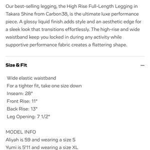 Carbon38 | Pants & Jumpsuits | Nwt High Rise Fulllength Legging In ...